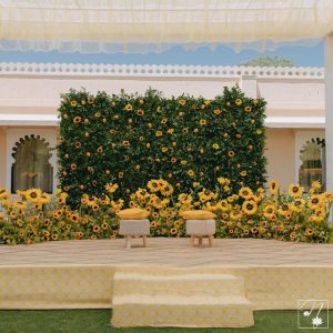 Sunflower-Themed Decor Ideas for Your Haldi Ceremony - Weddingplz Blog
