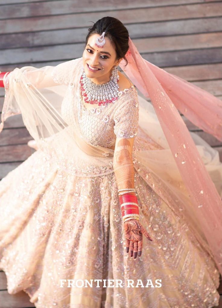 Surreal Pastel Lehengas We Spotted On Real Brides - Weddingplz Blog