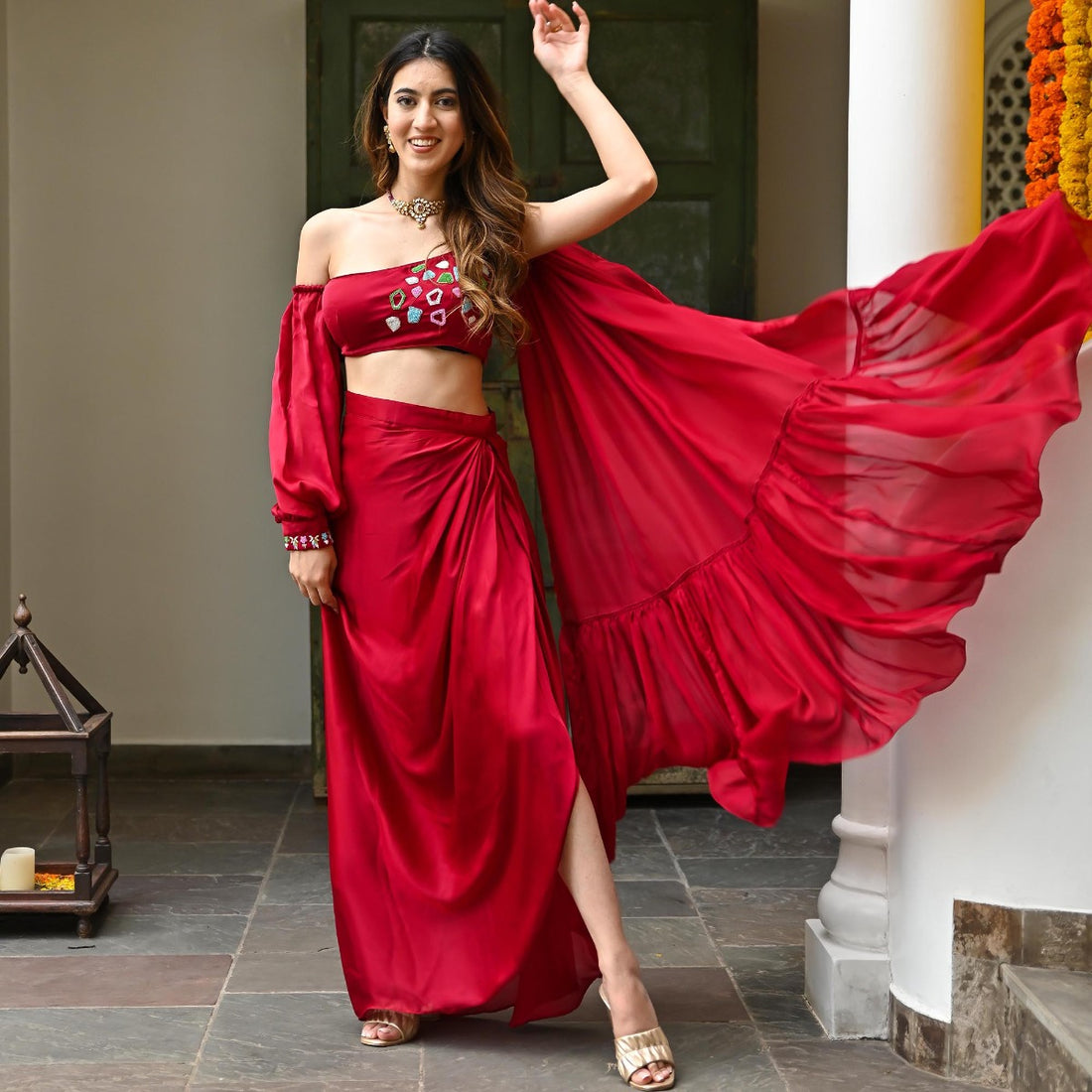 Designer Dhoti Sets for Chic Bridesmaids - Weddingplz Blog